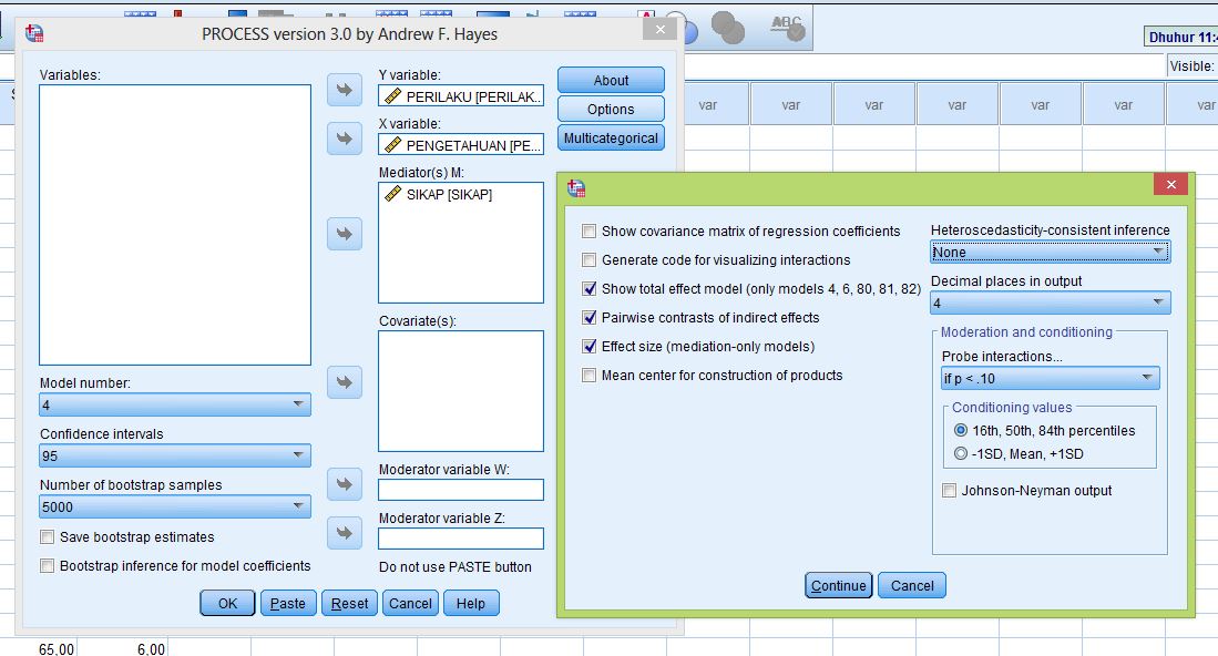 Analisis Variabel Mediator melalui PROCESS di SPSS - Semesta Psikometrika
