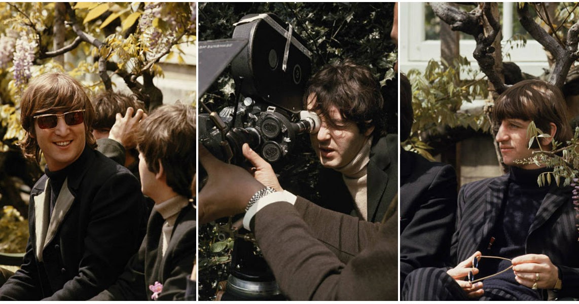 Colorful Behind the Scenes Photos of The Beatles During the Making of ...