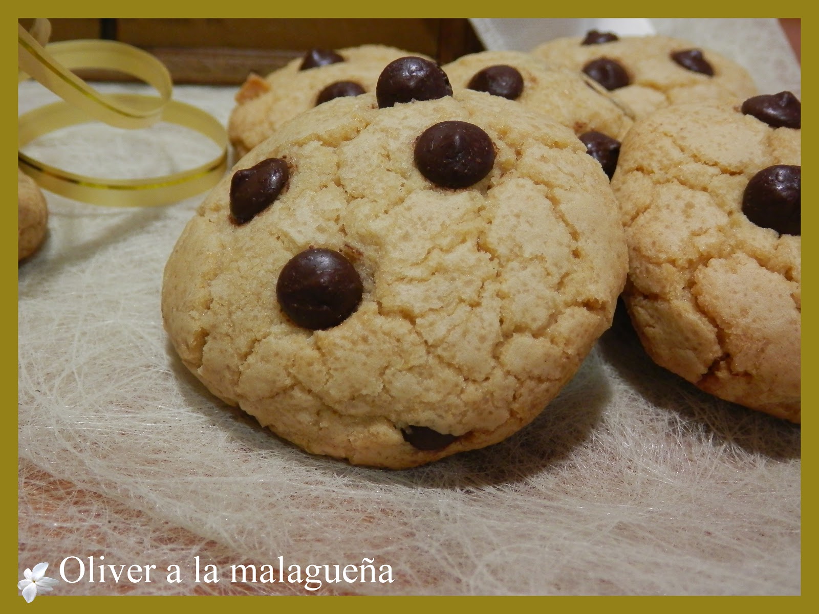 Oliver a la malagueña: GALLETAS COOKIES CON PEPITAS DE CHOCOLATE.