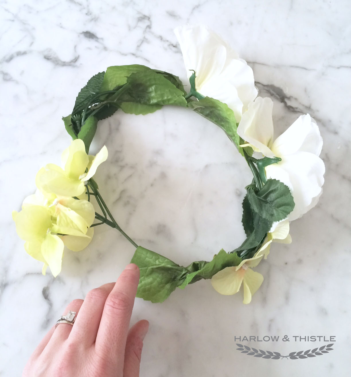 DIY Floral Crown Party Favour - Harlow & Thistle