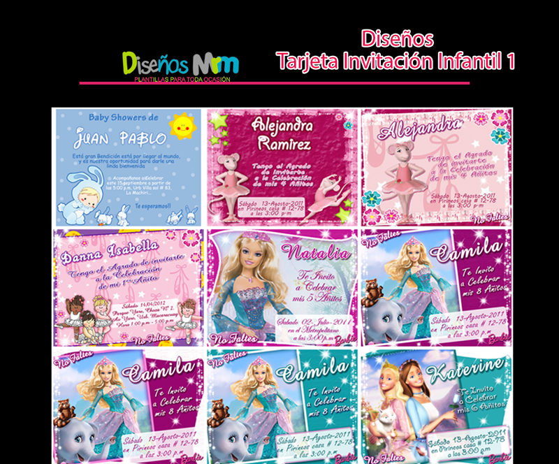 INVITACIONES INFANTILES