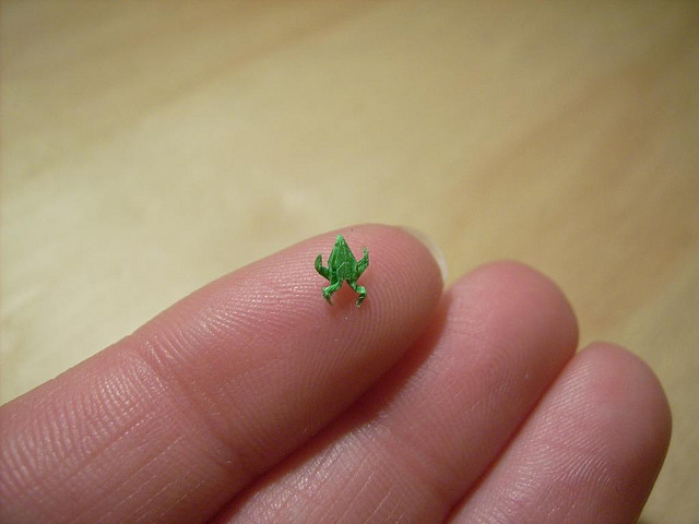 Fresh Pics: World's Smallest Origami by Anja Markiewicz