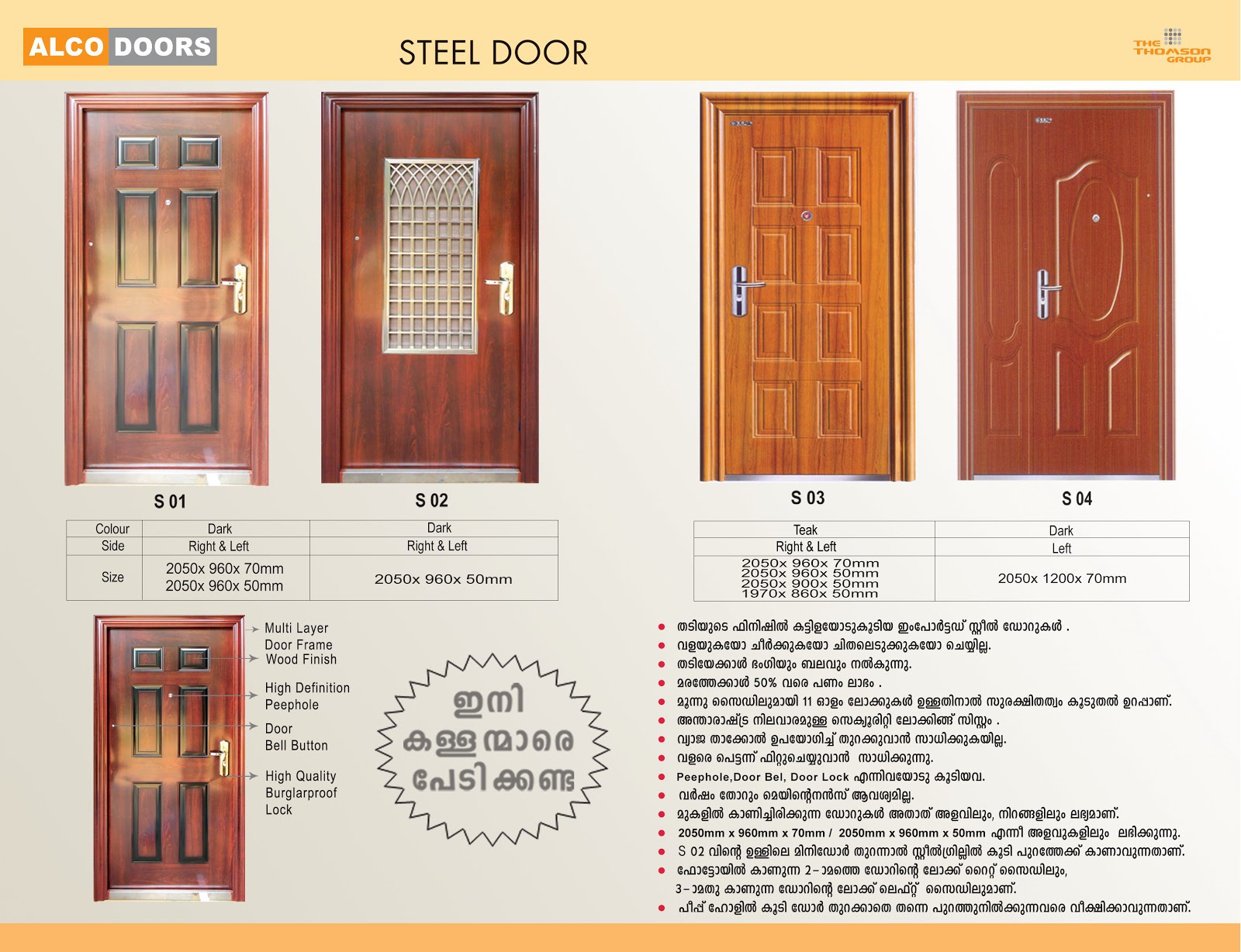 ALCO ALUMINIUM PVC BRANDED PRODUCTS: ALCO DOORS