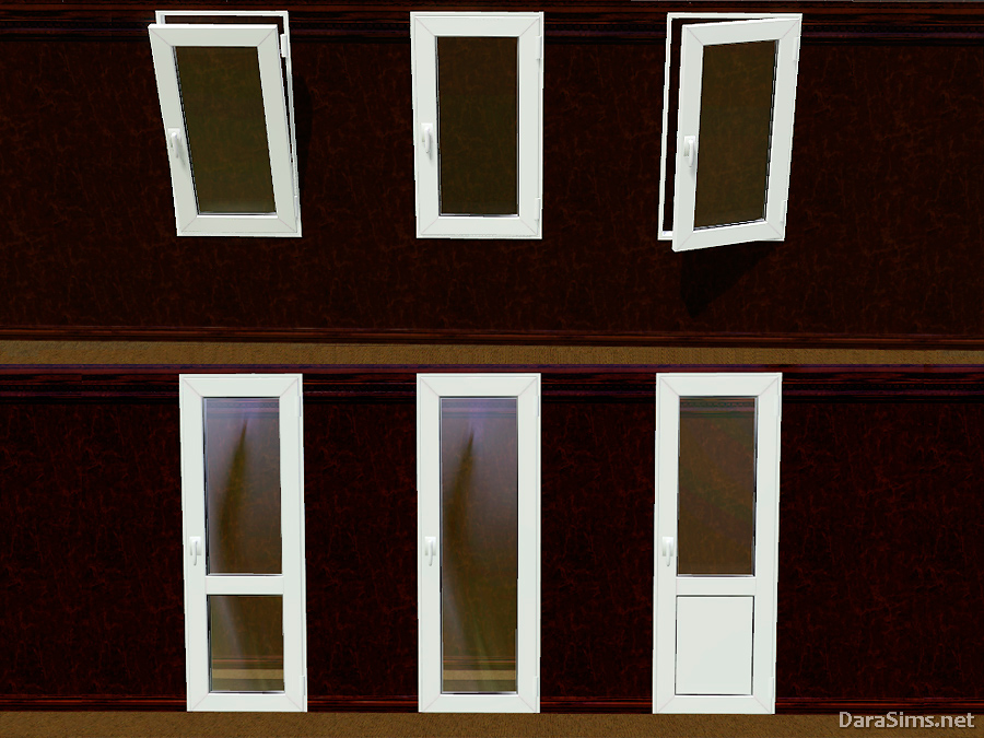 My Sims 3 Blog: New Windows and Doors by Dara Sims