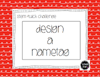 Sch00l Stuff: STEM Quick Challenge: Design a Nametag