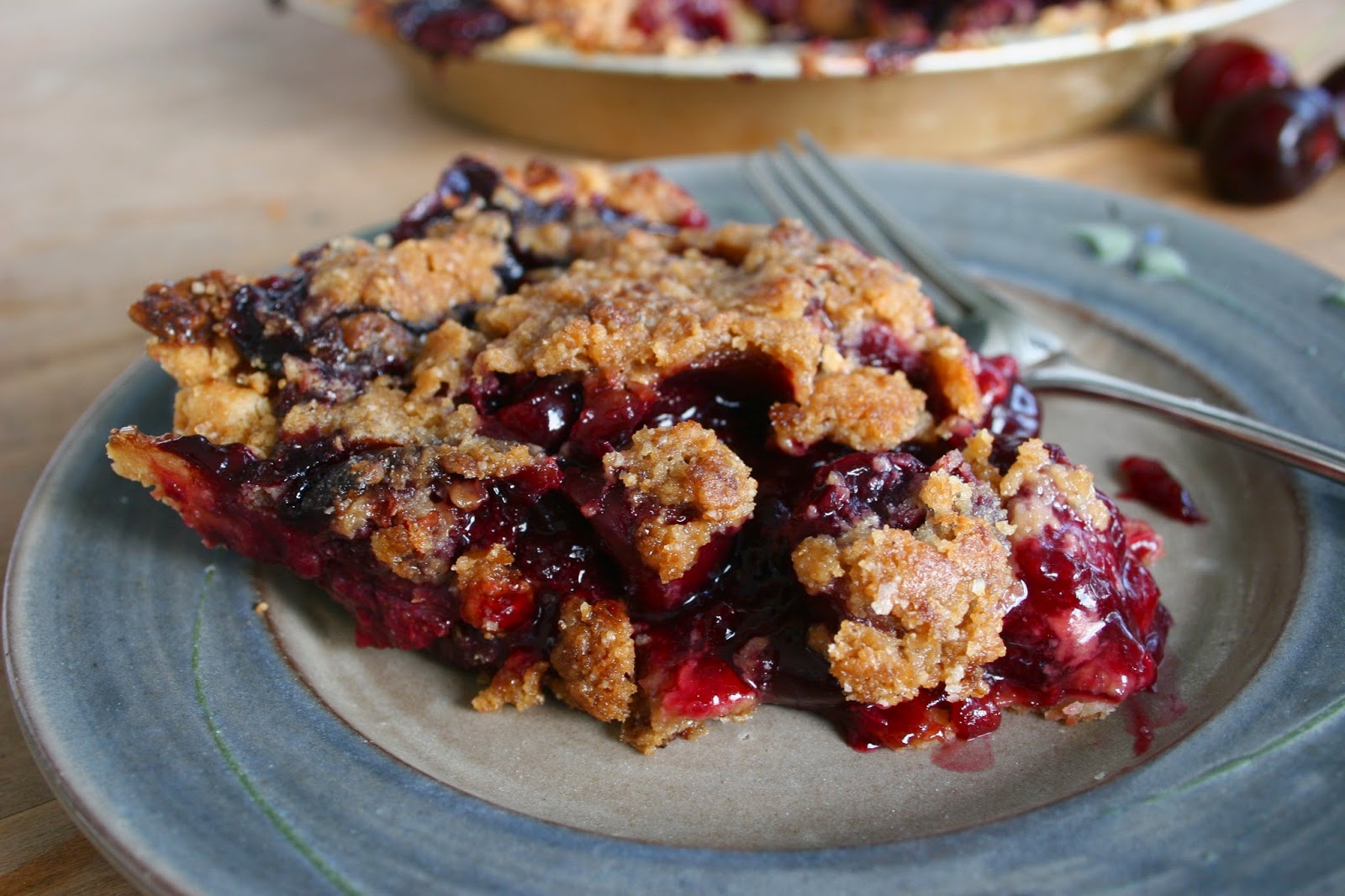 Nothing in the House: Sweet Cherry Pie with Cornmeal Streusel