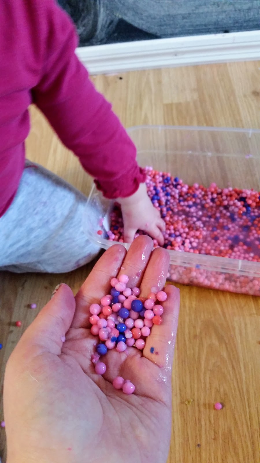 Sweetest Days of Childhood: Tapioca Pearl Sensory Play!