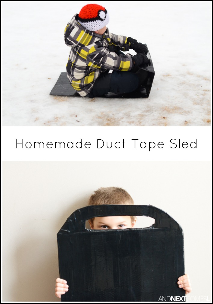Homemade Duct Tape Sled | And Next Comes L - Hyperlexia Resources