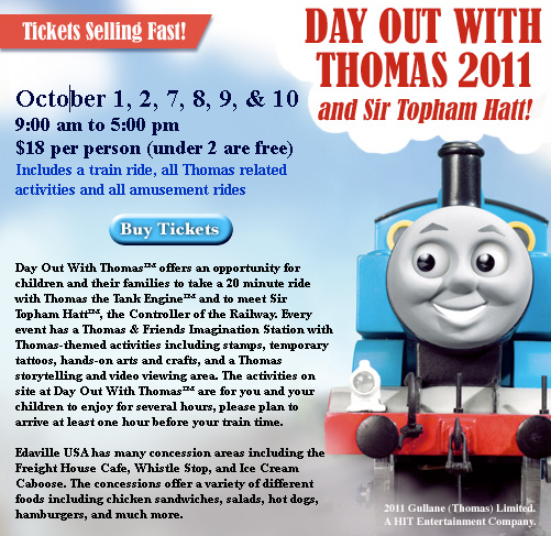 Inspired by Savannah: Our Day Out with Thomas the Tank at Edaville 2011 ...