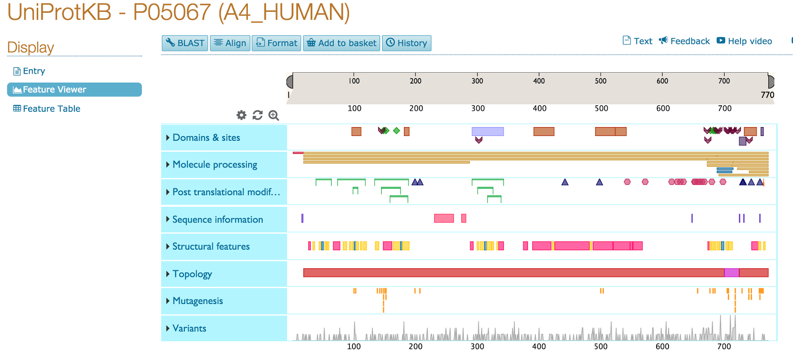 Inside UniProt: Introducing the UniProt Feature Viewer
