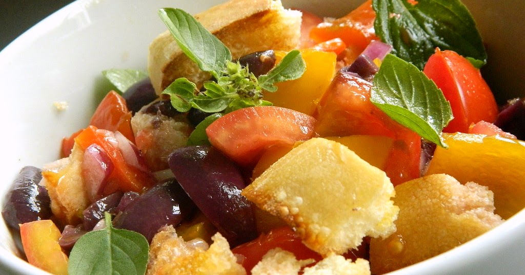 Receitas do Caldeirão : Panzanella ~ salada italiana de pão