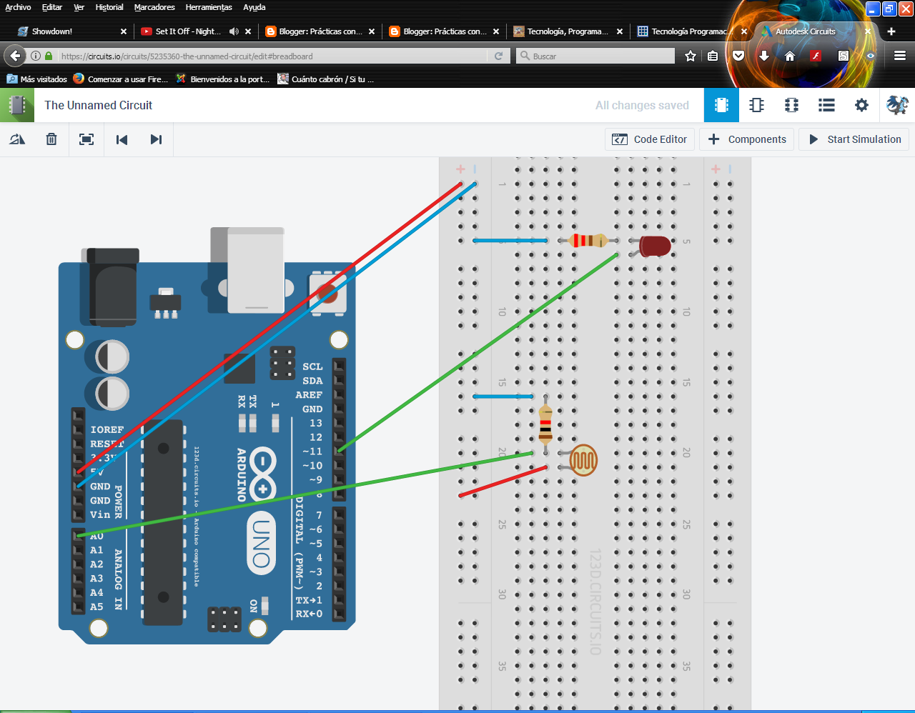 Prácticas con Arduino - IES Antares A - Leo de Torres y César Muñoz