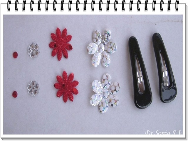 Cards ,Crafts ,Kids Projects: Homemade Hair Clips