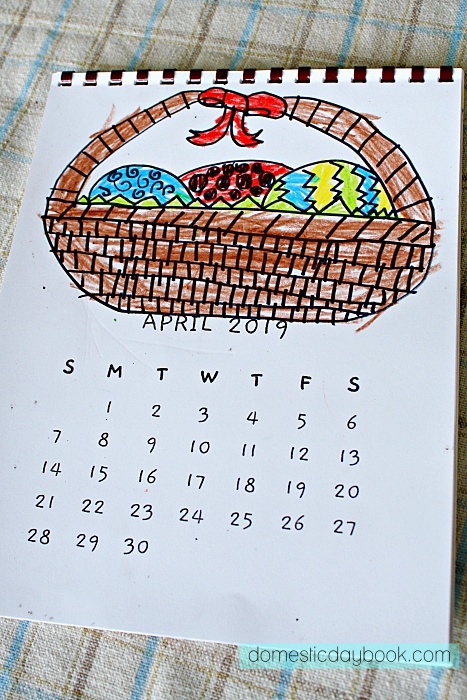 Art Project for Kids - Calendar