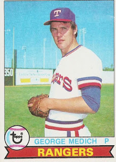 Texas Rangers Cards: 1979 Topps - George Medich.