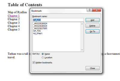 The World of Ryallon: How to make a clickable table of contents in ...