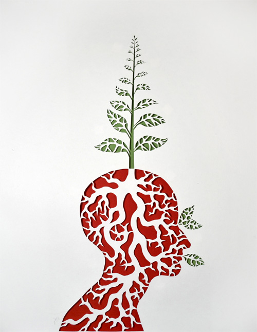Heather Clements Art: Roots - Paper Cut