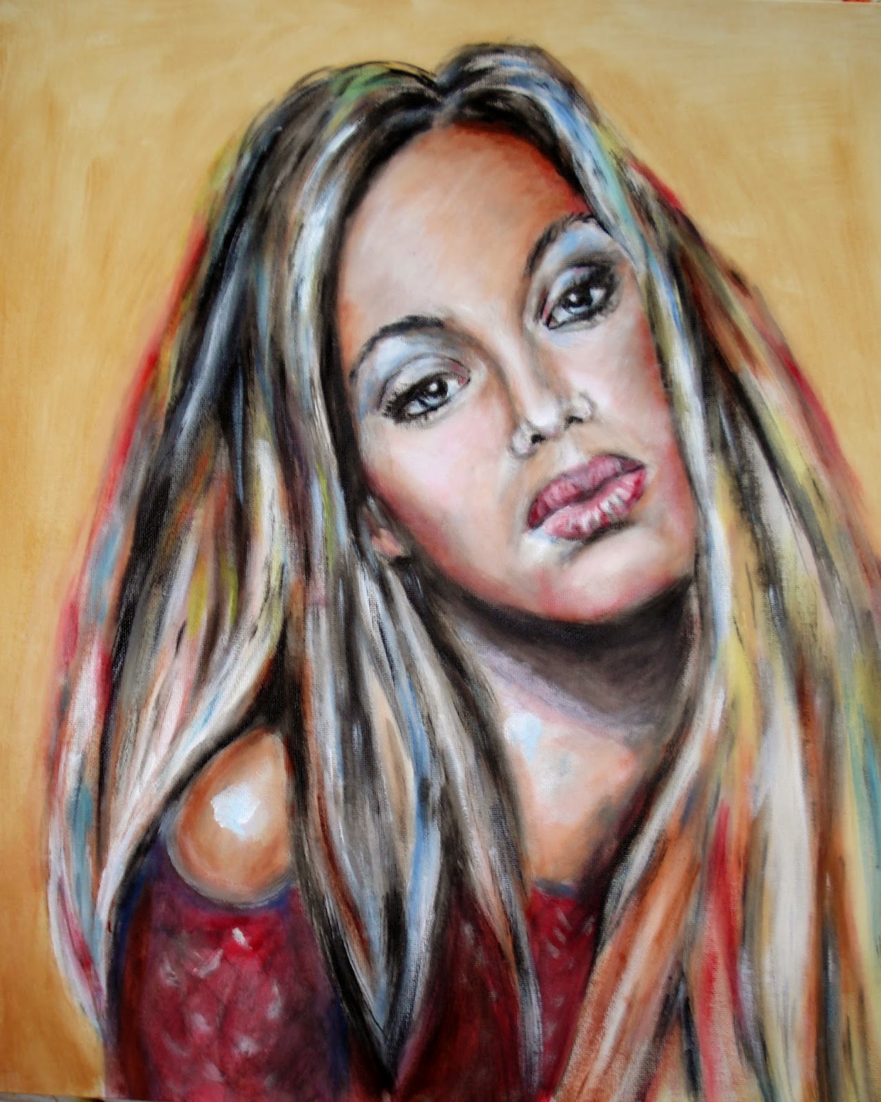 Portraits par Josette, acrylique, pastel, fusain.: 4 portraits de ...
