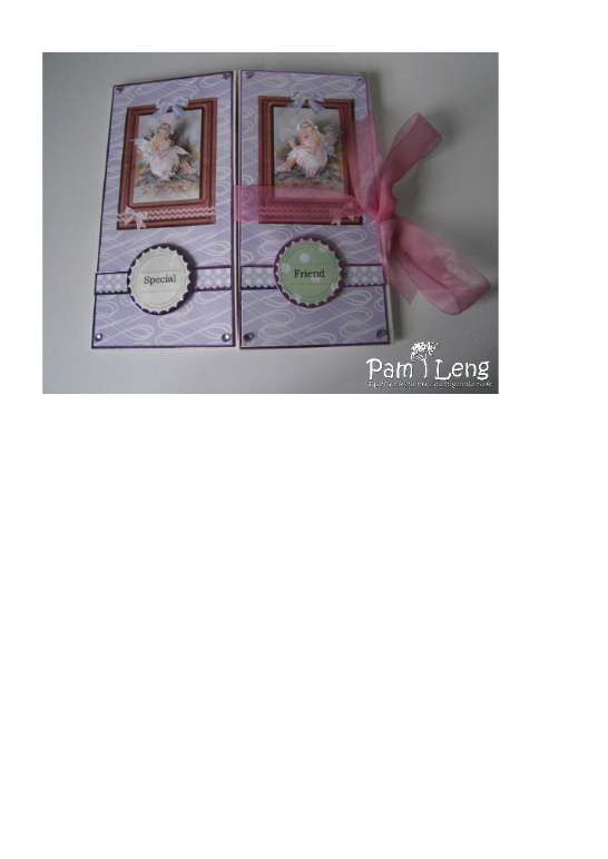 Hooked on Krafts: Tutorial for Double Tri Fold card using Faerie Poppets