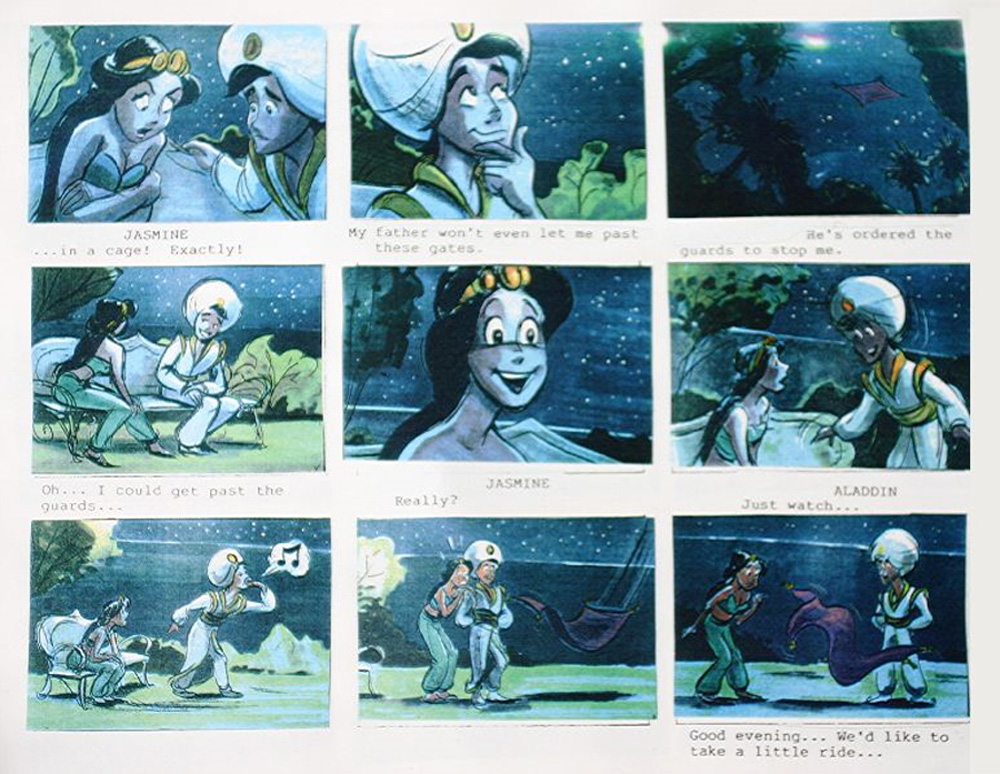 Living Lines Library: Aladdin (1992) - Storyboards