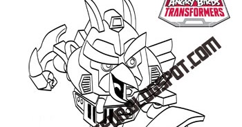 Angry Birds Transformers Coloring Pages Coloring Pages