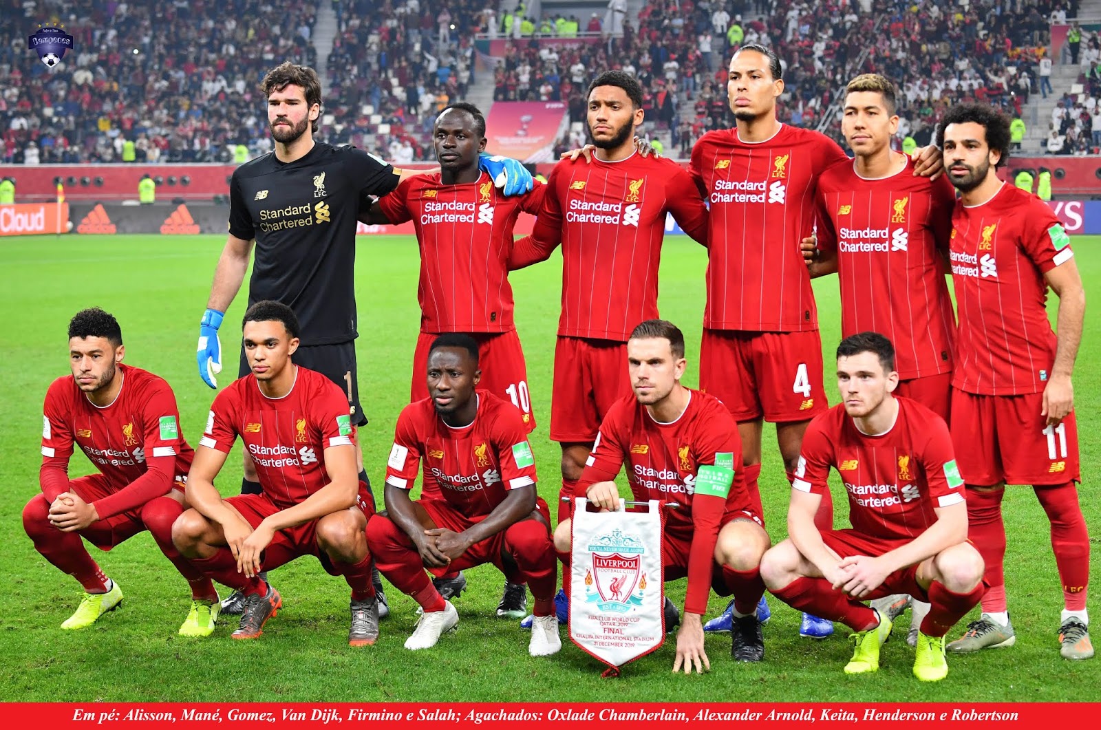 Times Campeões: Liverpool Campeão do Mundo 2019