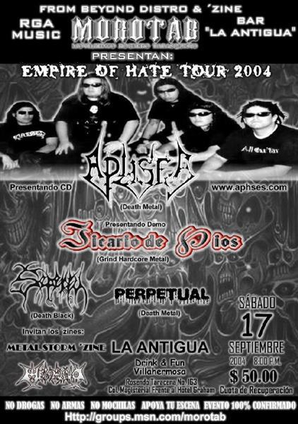 Aphses Death-Grindcore Metal Band From Tamaulipas Mexico Since 1993.