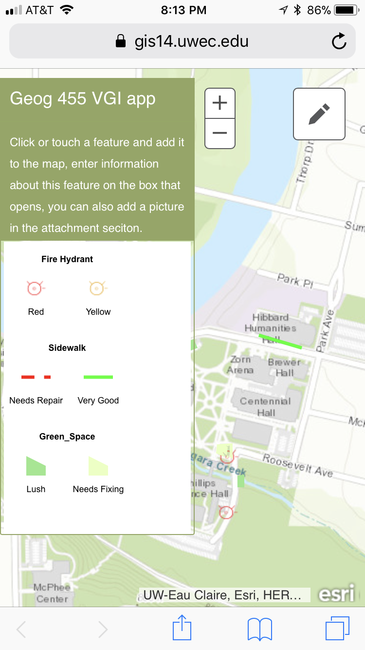 Web GIS: Geog 455: Lab 7: Creating a Volunteer Geographic Information ...