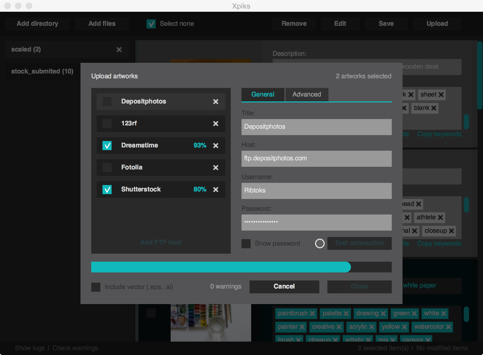 Xpiks - удобный инструмент для кейвордирования и загрузки изображений ...