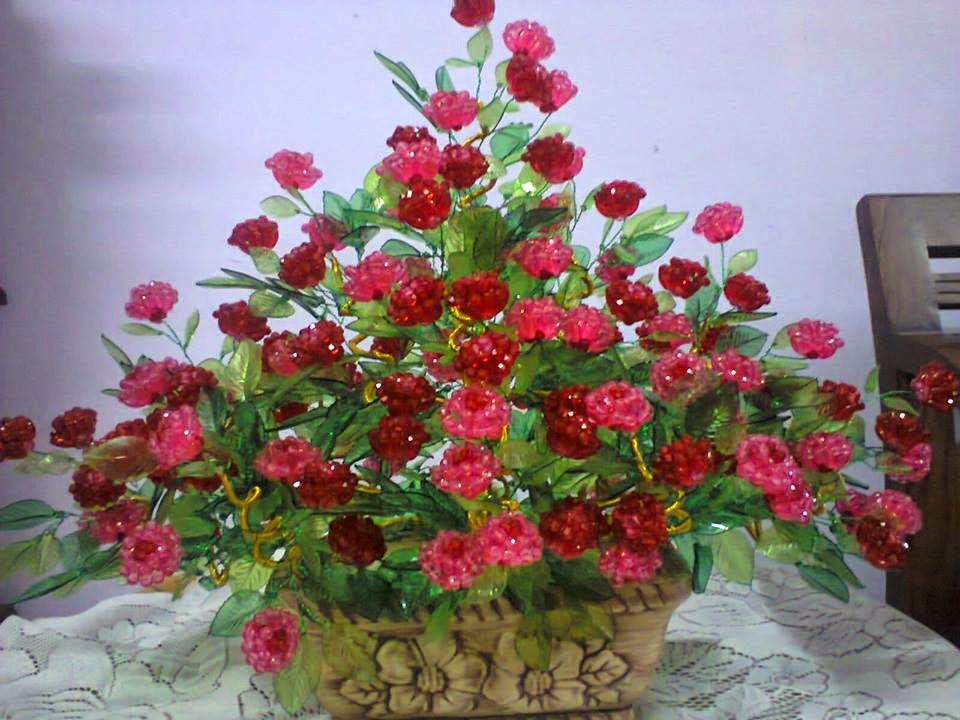 POKOK BUNGA MANIK DAN BONSAI: beaded flowers, pokok bunga manik, hadiah ...