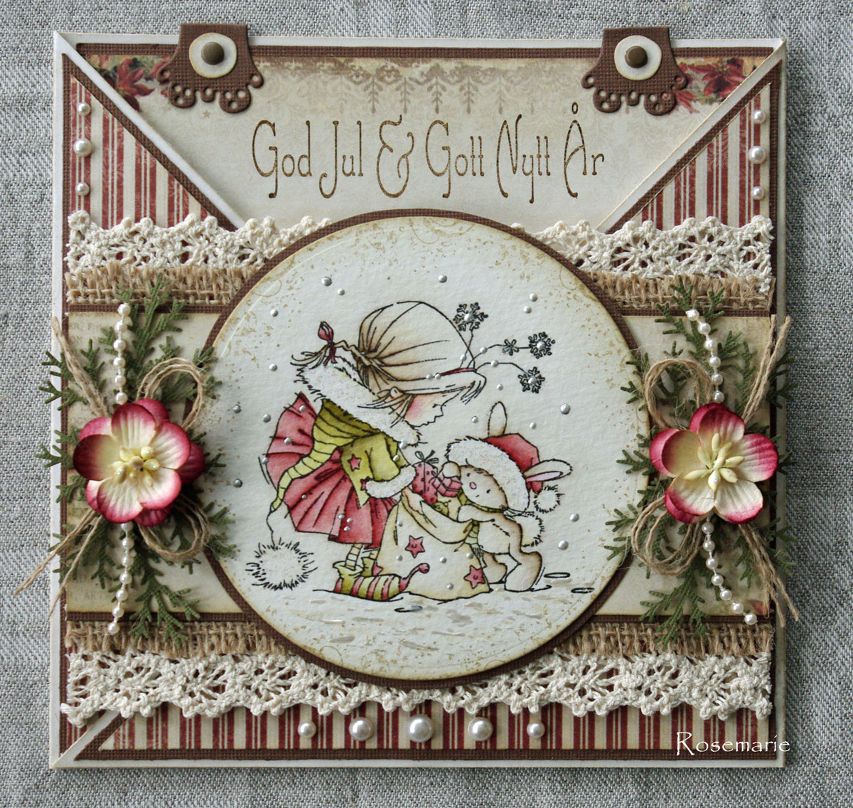 Rosens pysselvrå: Julkort
