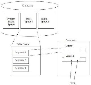 BCA: Draw the diagram of logical structure of oracle database and ...