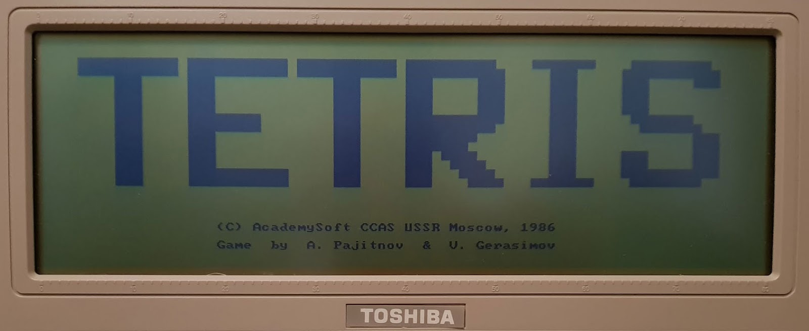 Toshiba T1000 Part Two: Restoration