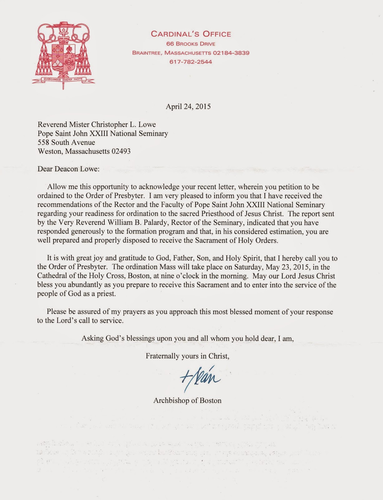 Seminarian on the Journey