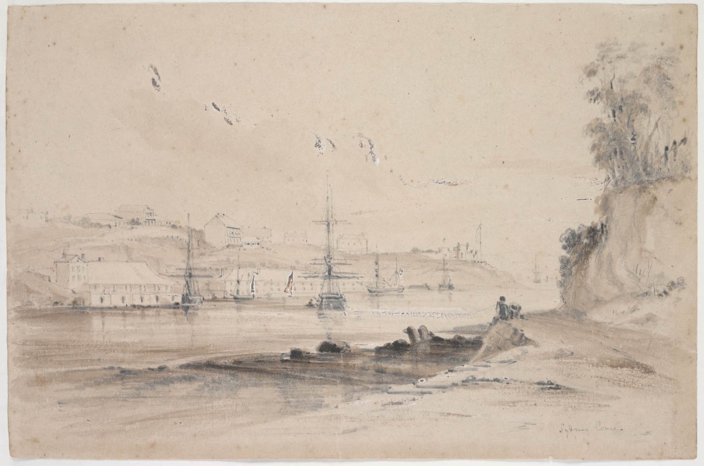 Conrad Martens (1801–1878) - Sydney Cove c1835/36 - Remembering the ...