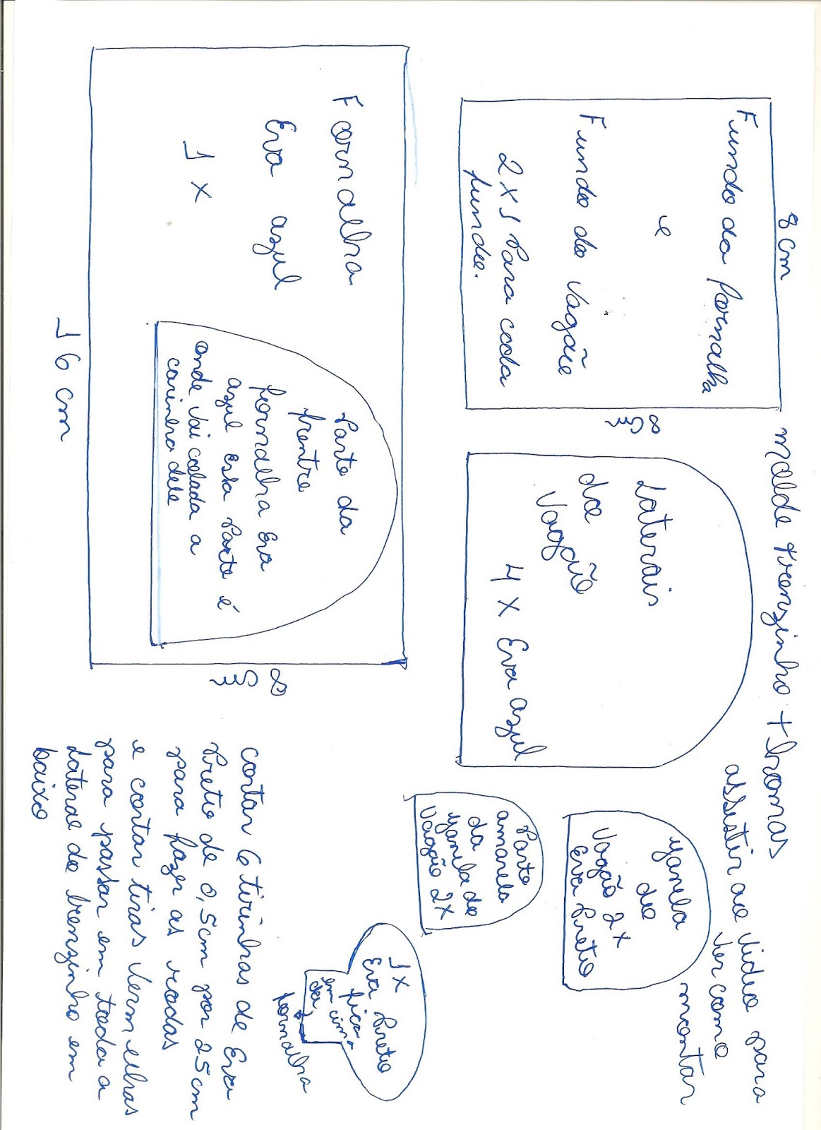 COMO FAZER TRENZINHO THOMAS EM EVA