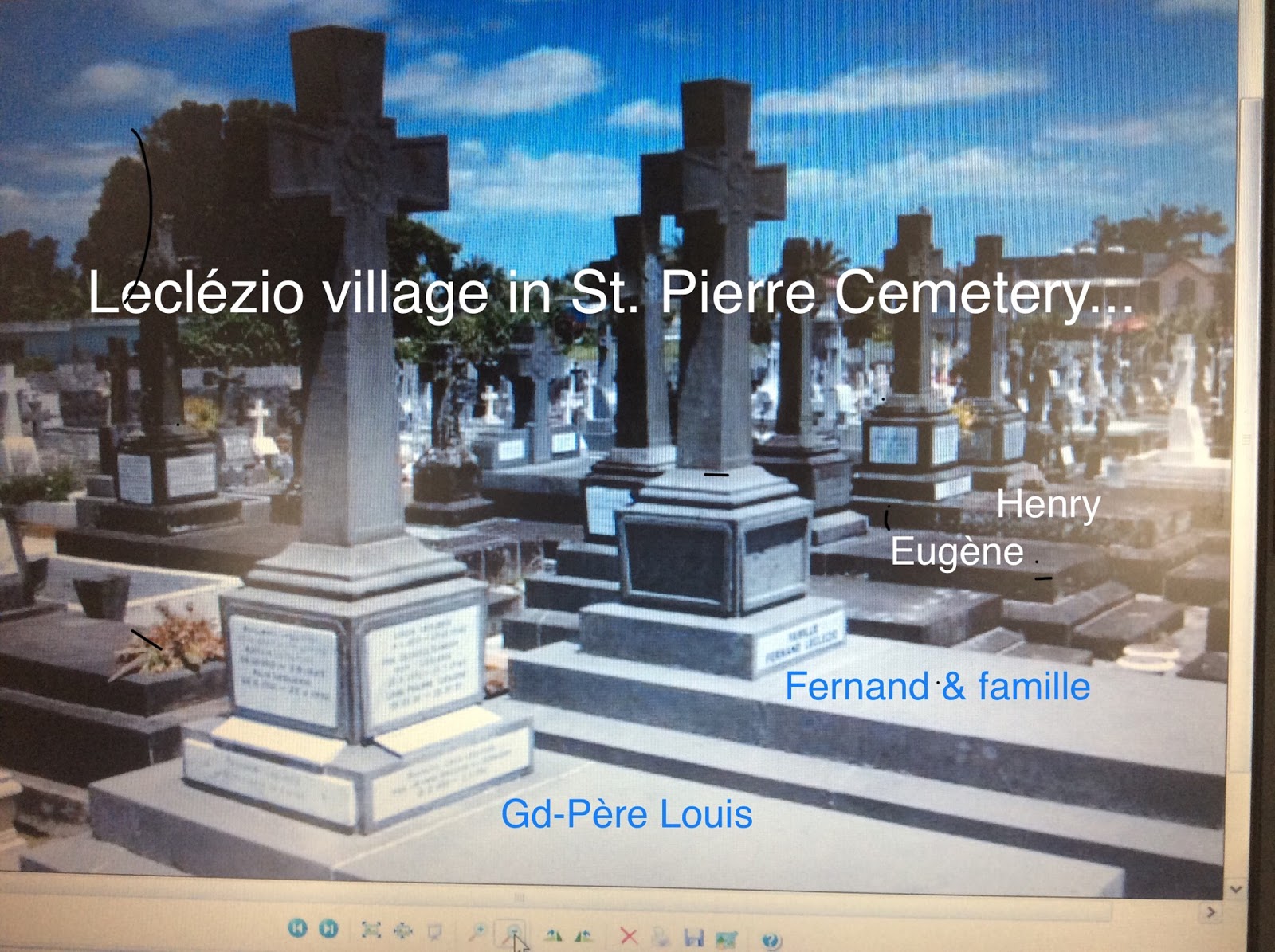 Leclézio: Cimetière Saint Pierre - Mauritius