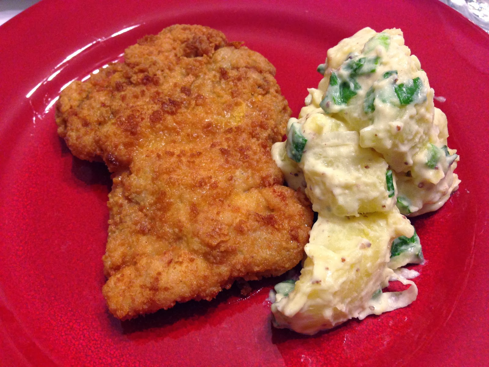 Recipes From a Cookaholic: Fried Chicken, Potato Salad and Vienna