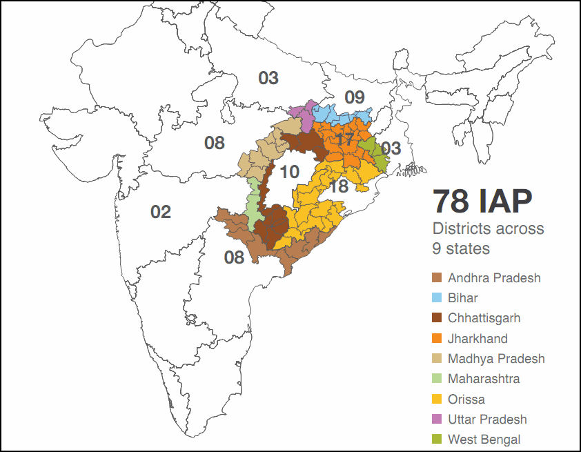 Naxal Revolution: Analysis of the situation in 2012