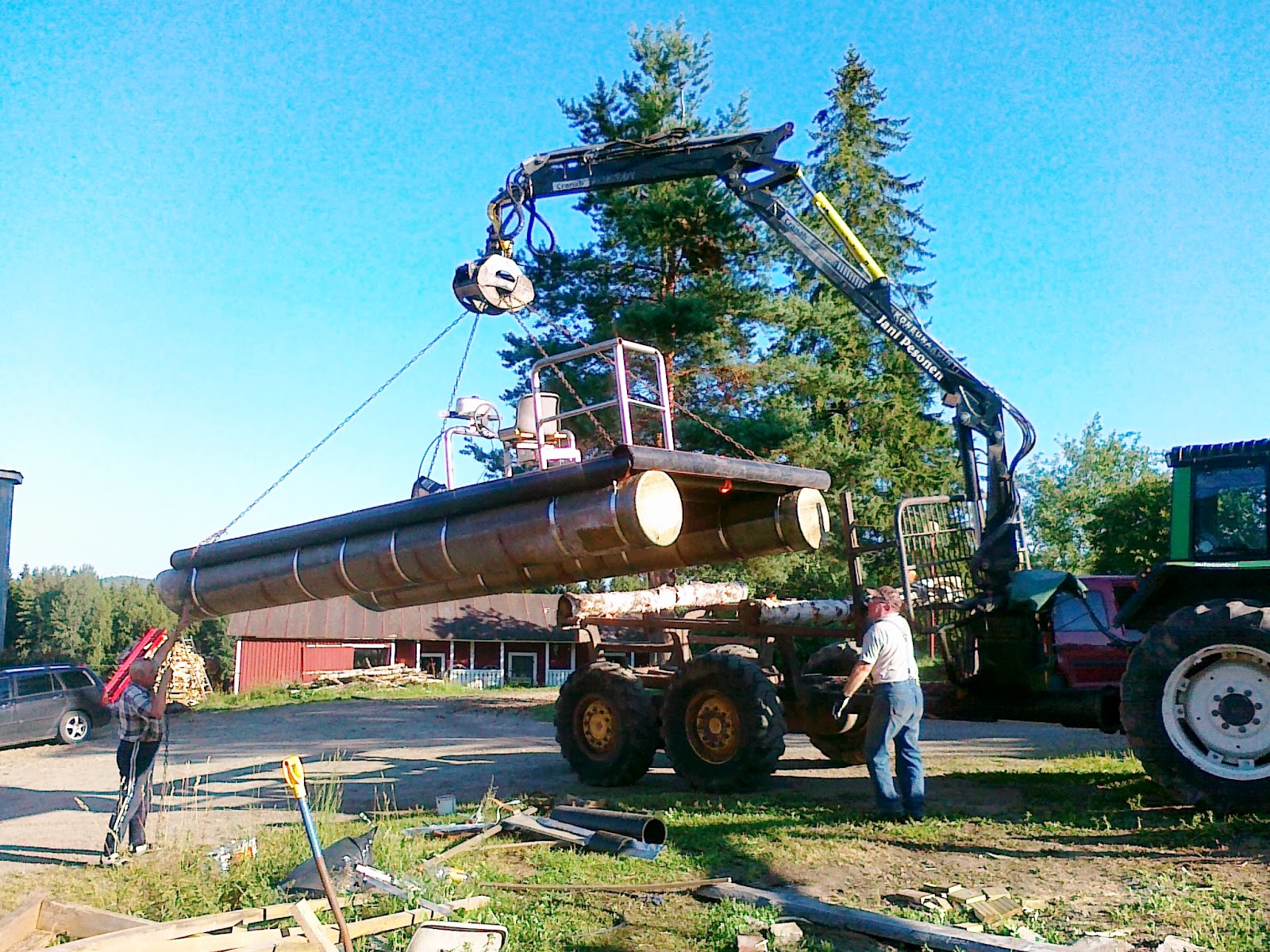 This is not the life I ordered: Miten laitetaan lautta järveen