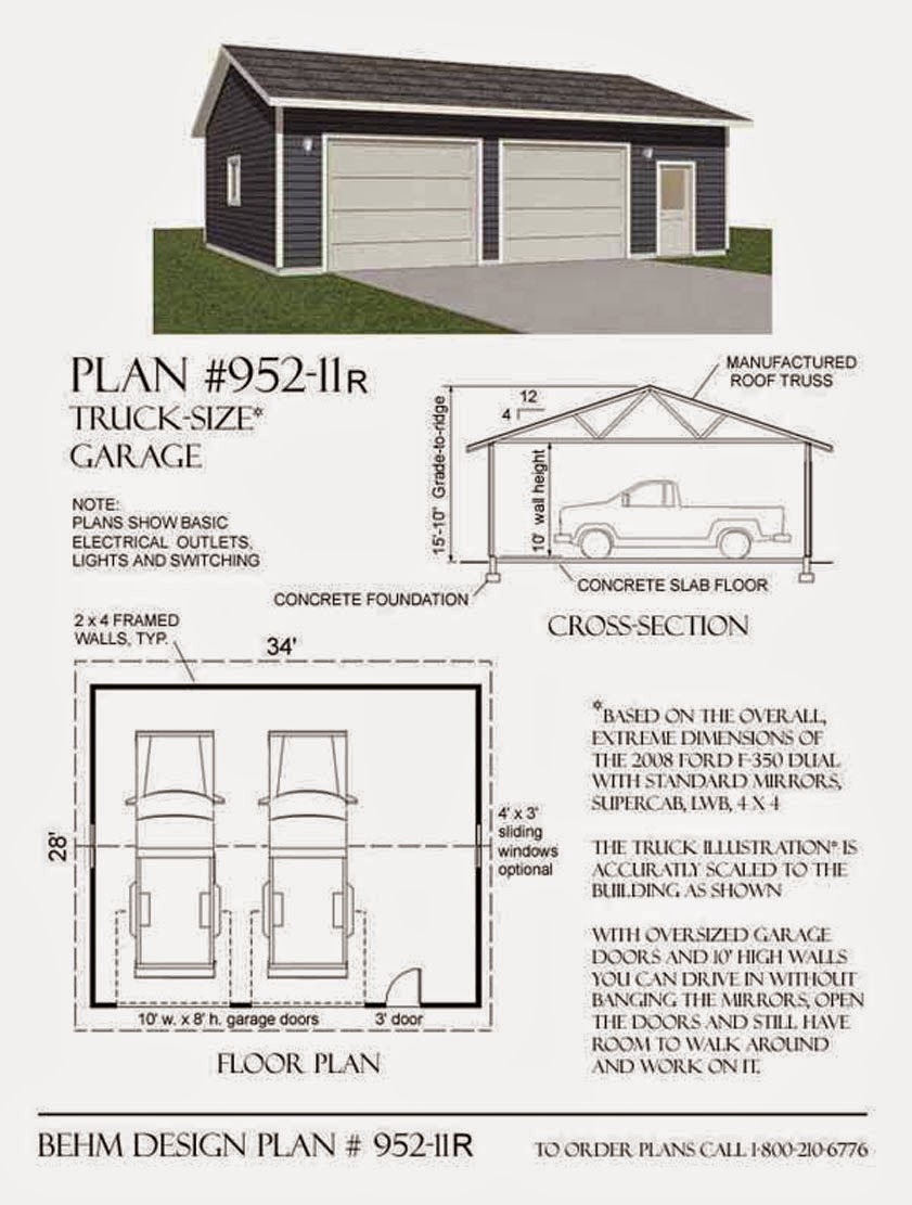 Garage Plans Blog - Behm Design - Garage Plan Examples: Garage Plan 952 ...