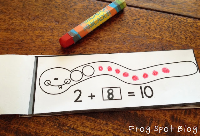 Snake Addition and Friends of Ten Freebie | From the Pond