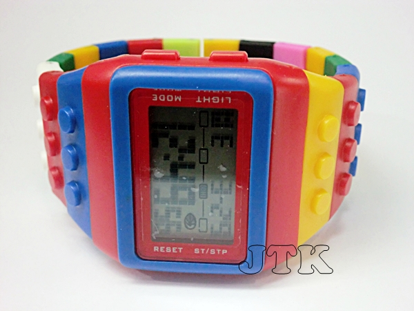 JAM TANGAN ODM LEGO LED COLOUR RUBBER Rp 140.000