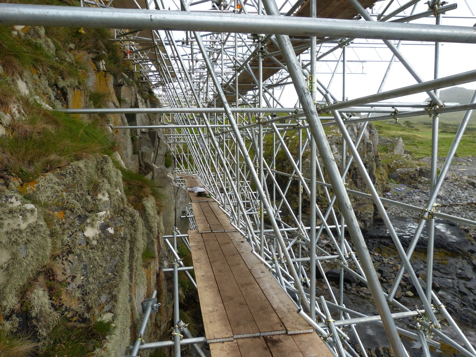 Mingary Castle: First Steps on the Scaffolding