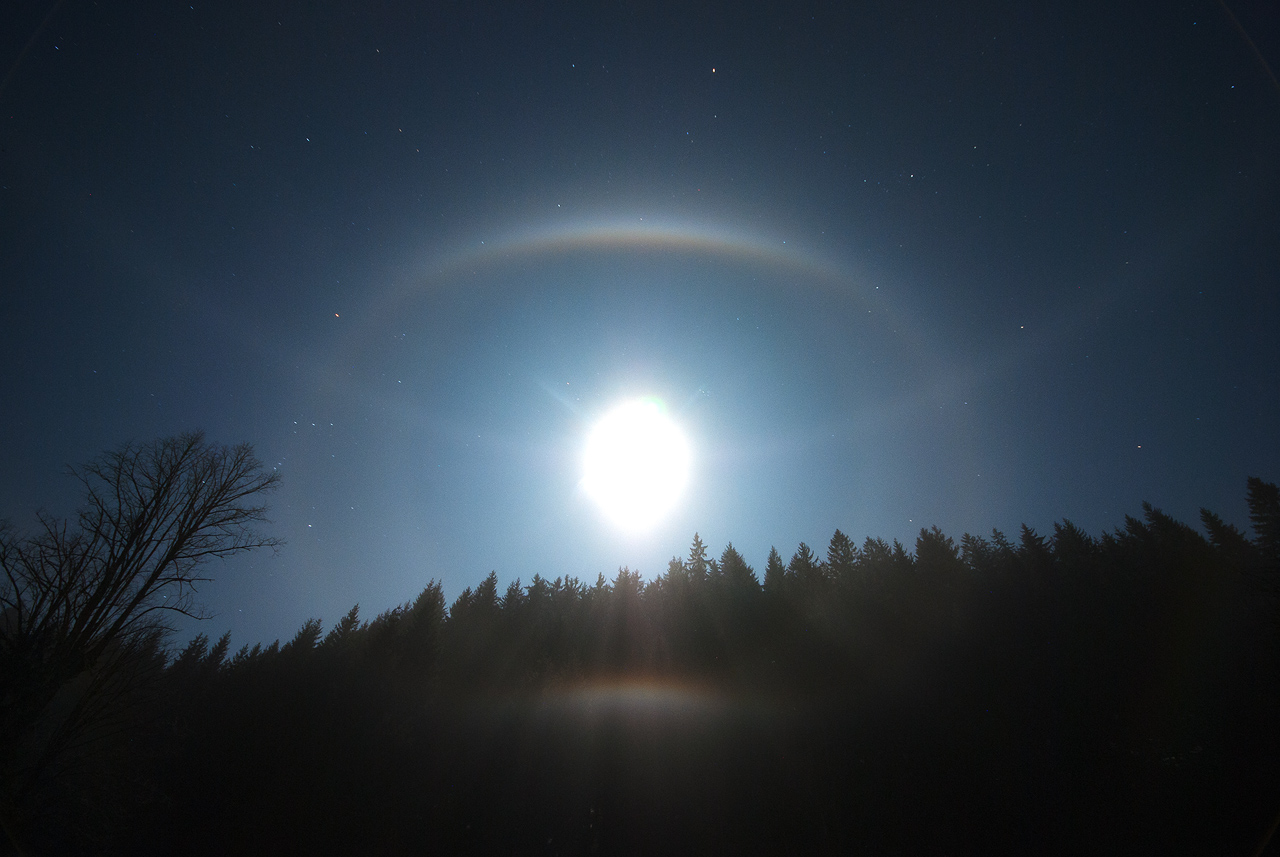 The Halo Vault: Snow gun generated column display