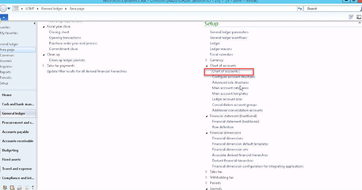 Dynamic 365 Finance And Operations Chart Of Account And Main Account In Axapta R3