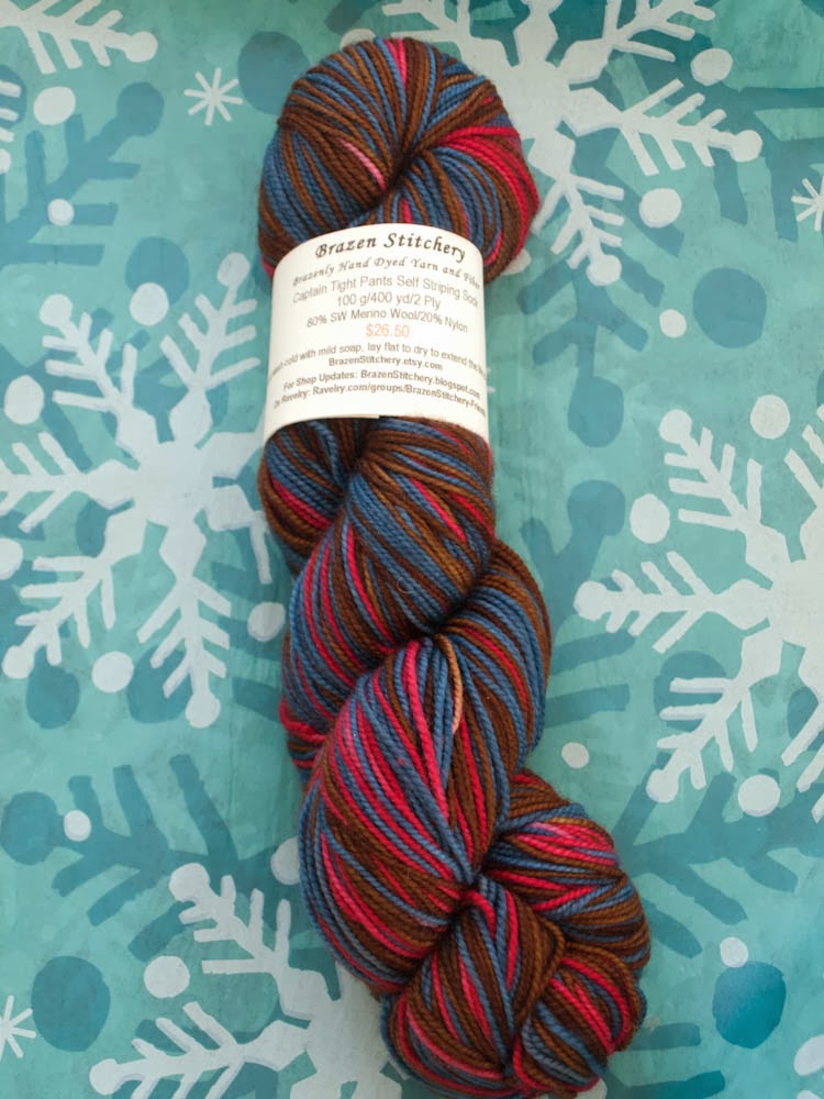 Phat Fiber Sample Box: Brazen Stitchery sock yarn giveaway!