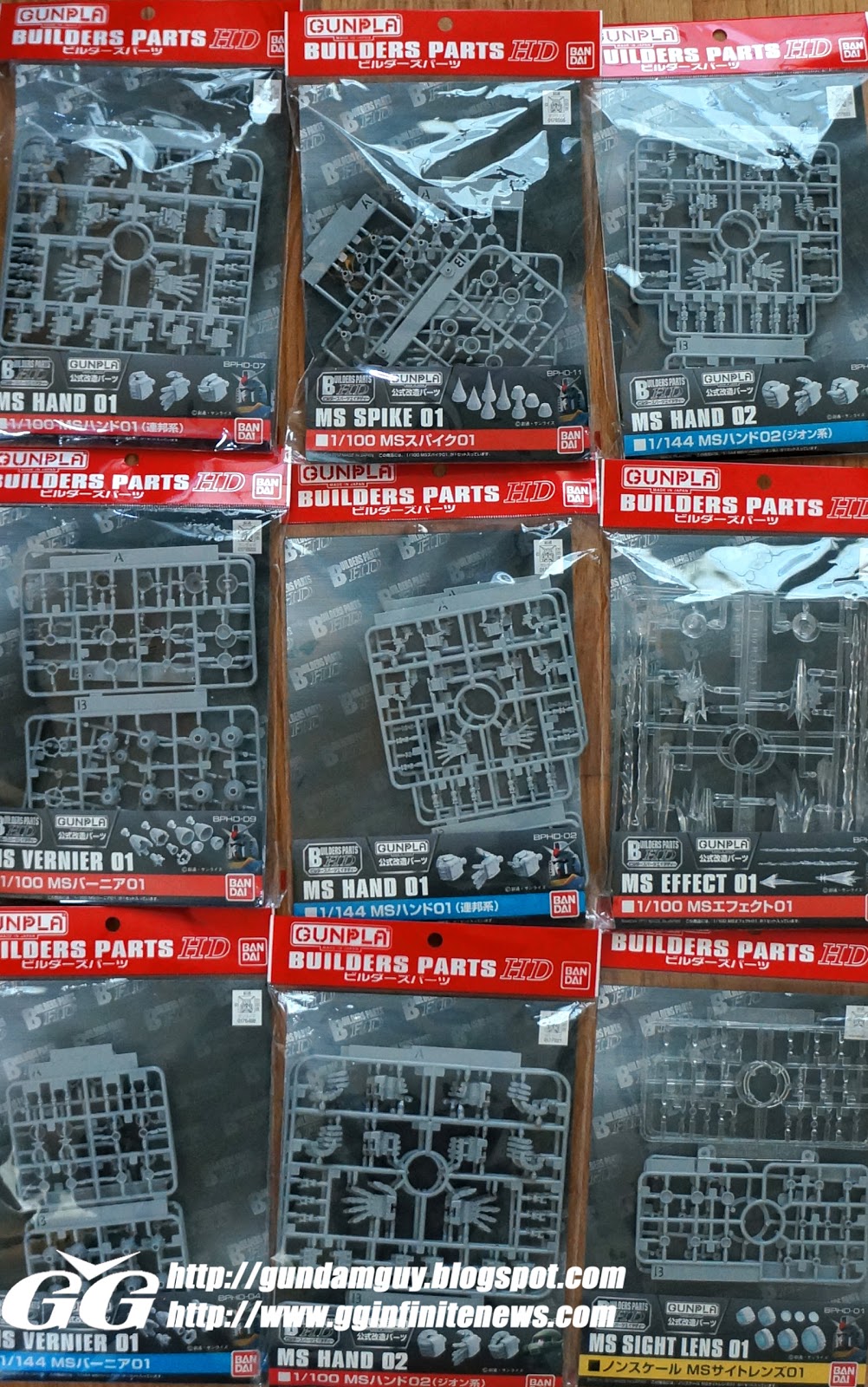 GUNDAM GUY: Gunpla Builders Parts [Bandai] - Bandai Sample Arrived @ GG ...