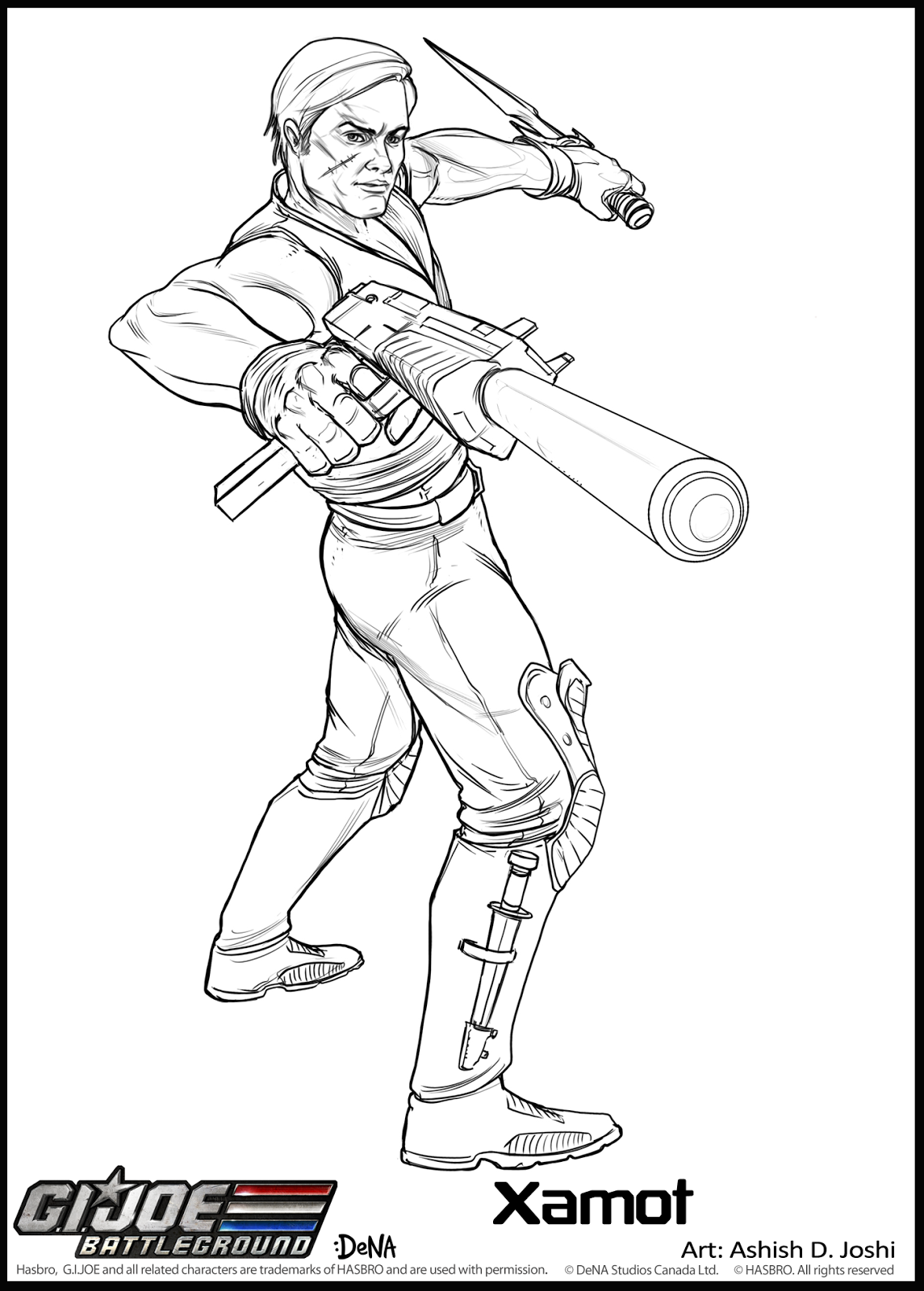 ATOMIC HERMIT: G.I.JOE Battleground line Art