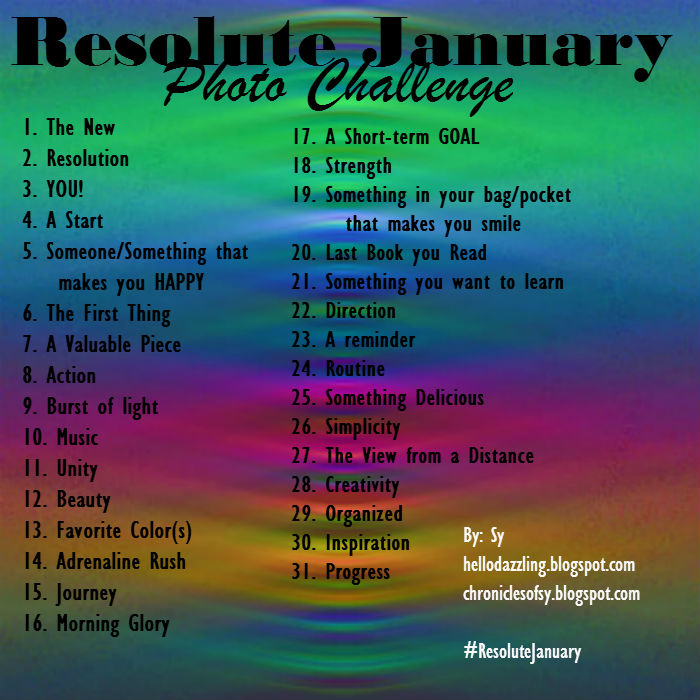 Misc: January Photo Challenge... ~ Hello Dazzling...